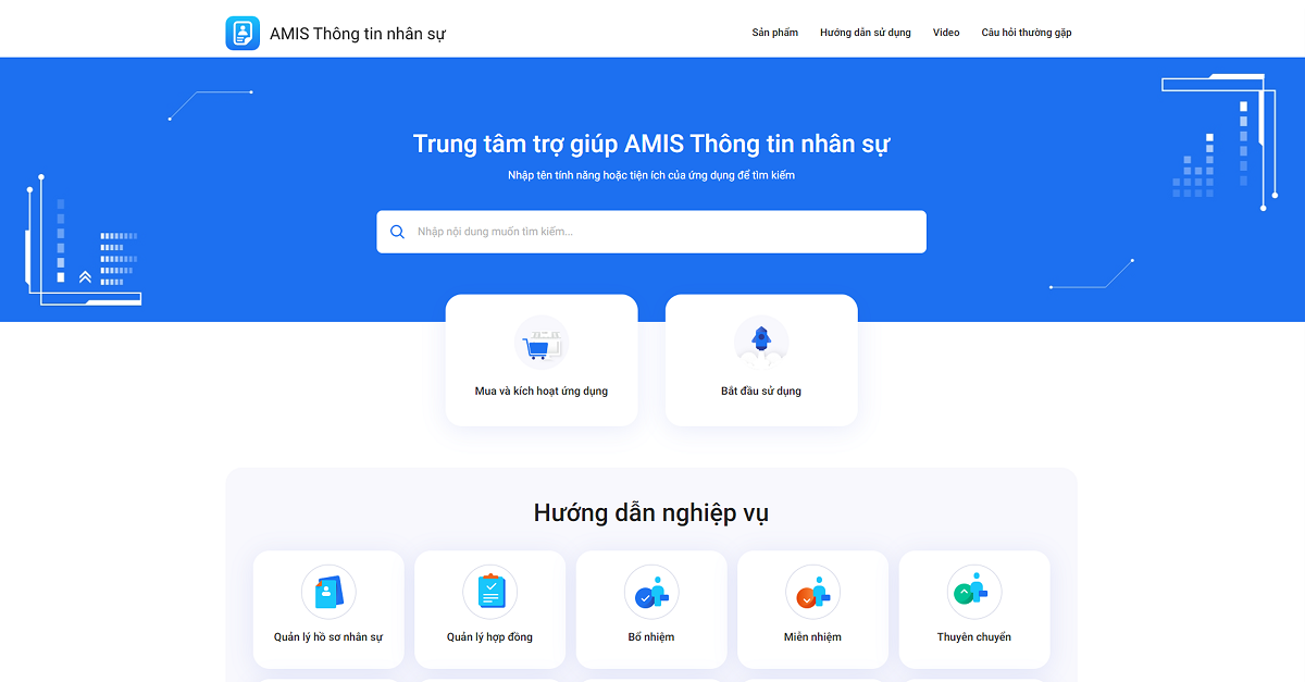 Tìm kiếm nhanh các dữ liệu, chức năng, tài liệu HDSD ngay trên phần mềm ...