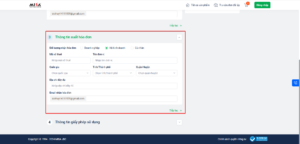 Thông tin nhận giấy phép sử dụng