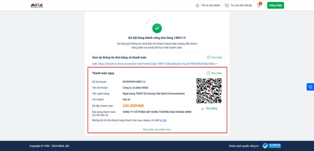 2.4 Hướng dẫn khách hàng kích hoạt sản phẩm